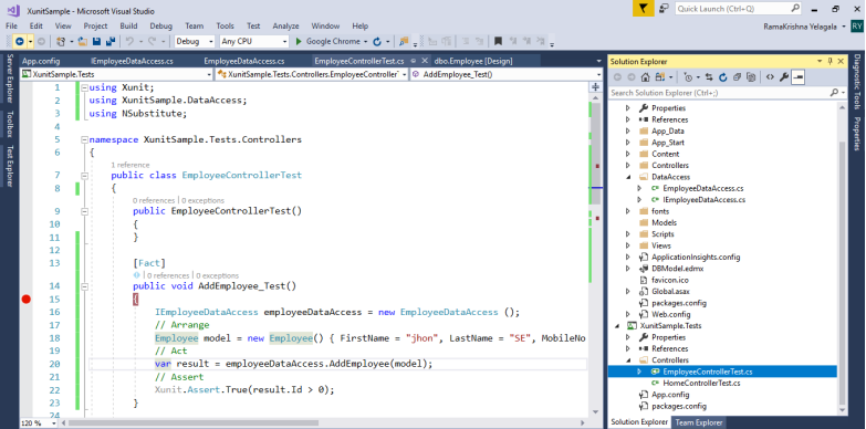 An Easy Way To Create A Sample Unit Test Project With Xunit